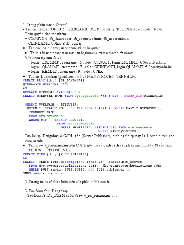 HD Form Dang Nhap | PDF