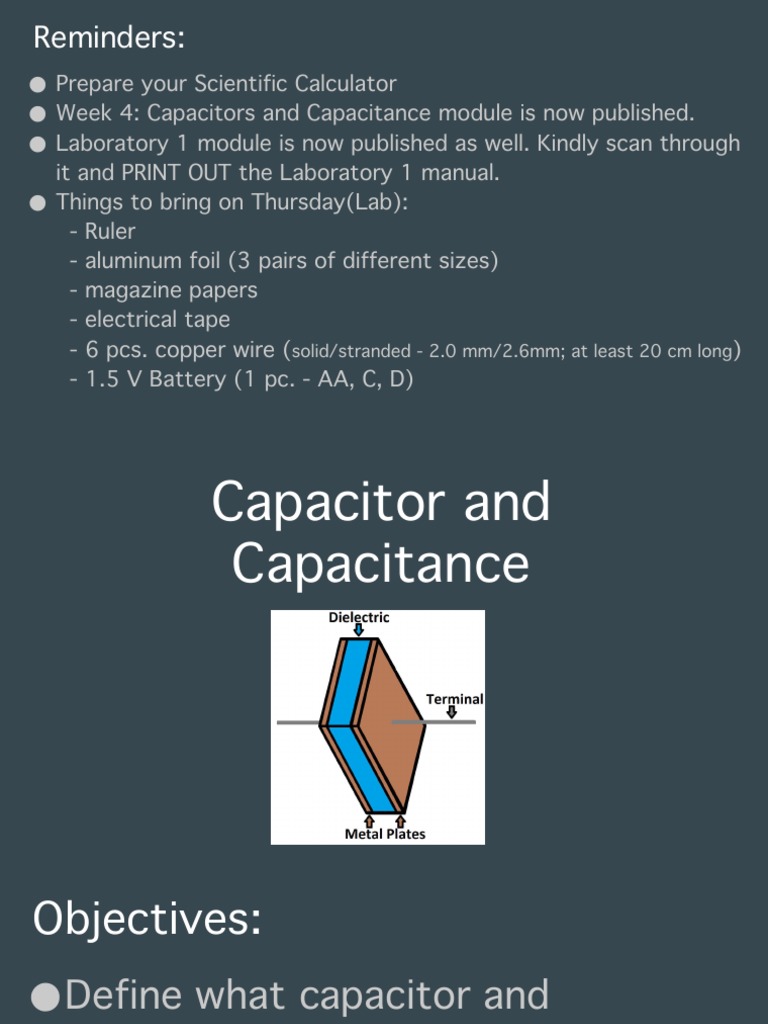 Capacitors and Capacitance | PDF | Capacitor | Capacitance