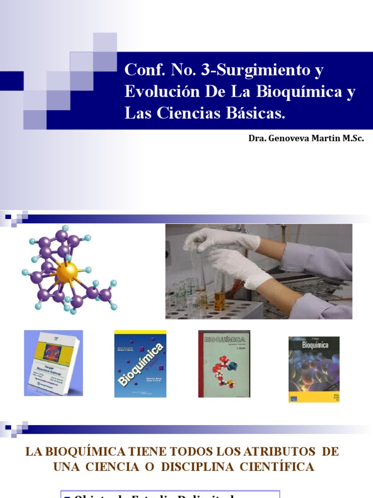 Evolución de la Bioquímica y sus Principios | PDF | Bioquímica | Química