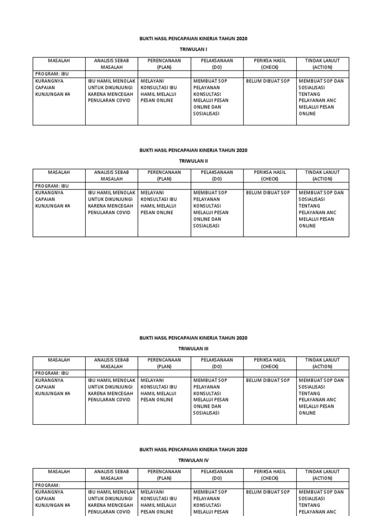 Evaluasi Program Ibu | PDF