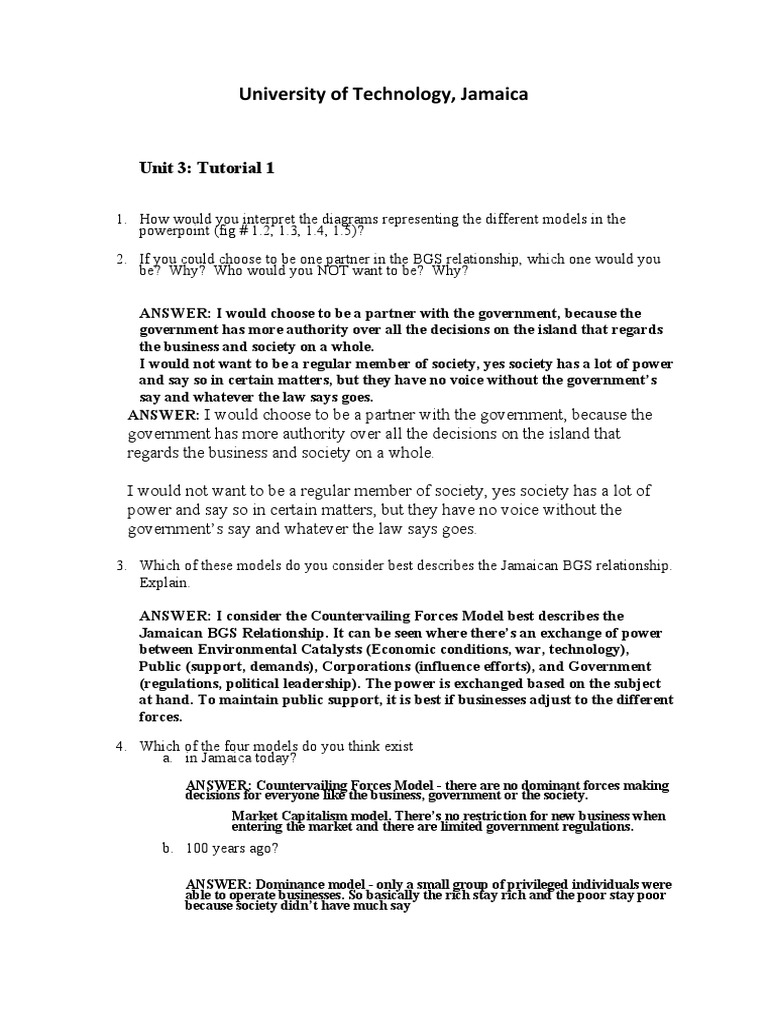Unit 3 Tutorial 1 - Group 1 | PDF