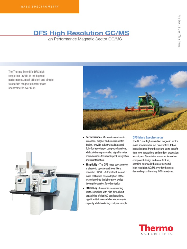 Dfs High Resolution Gc-Ms | PDF | Mass Spectrometry | Gas ...