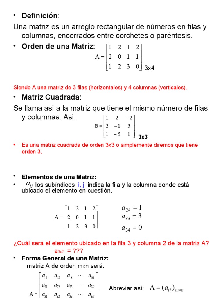 Matrices | PDF | Matriz (Matemáticas) | Análisis matemático