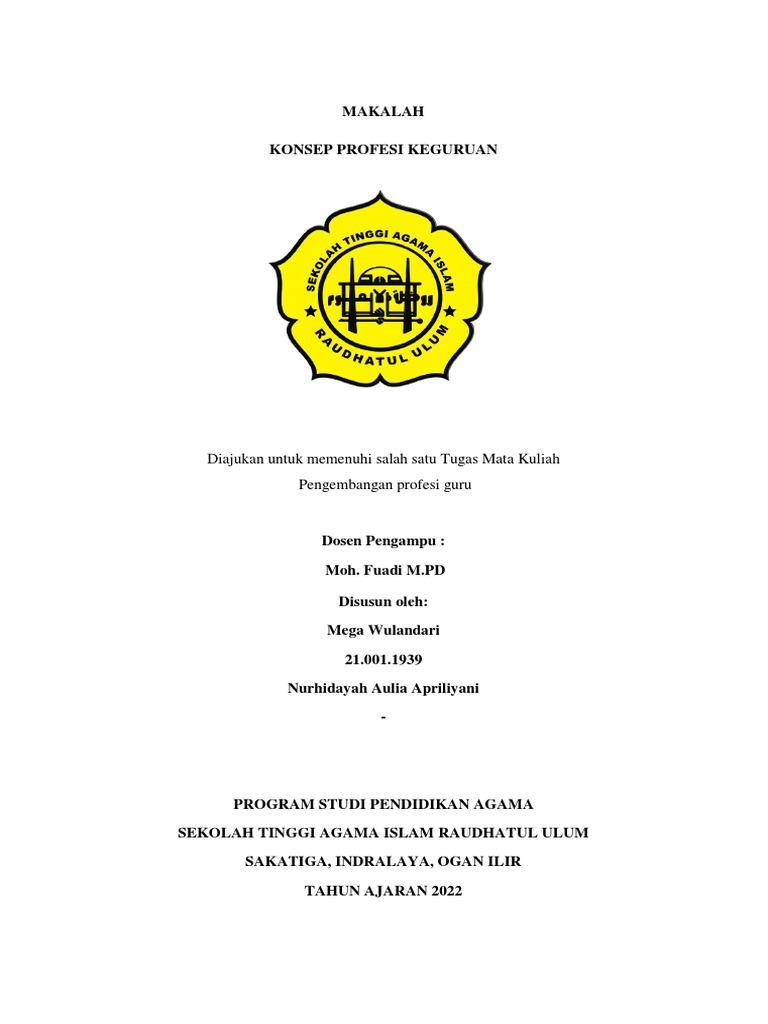 Konsep Profesi Keguruan | PDF | Pengembangan Diri Konsep Profesi Keguruan | PDF | Pengembangan Diri