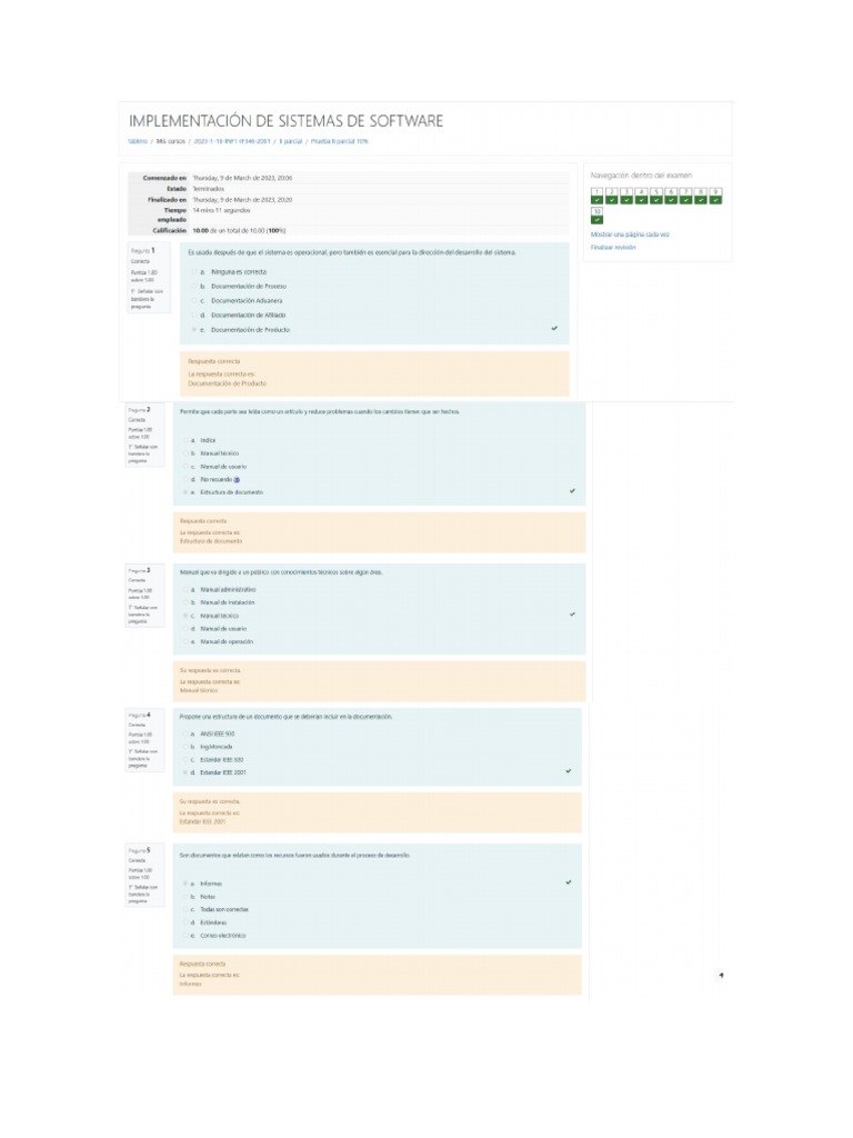 Prueba de Implementacion de Sistemas de Software 2023-1-18-InF1-If346-2001 Diego Reconco | PDF