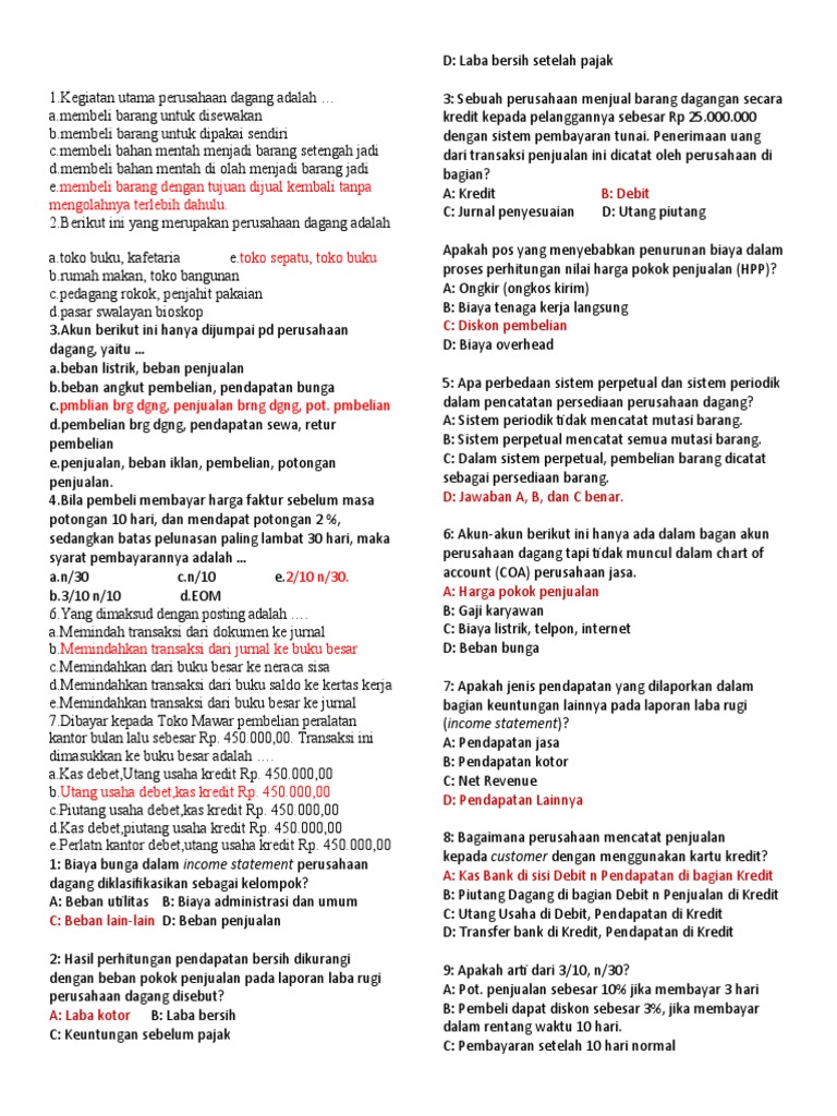 Soal Praktek Akuntansi | PDF