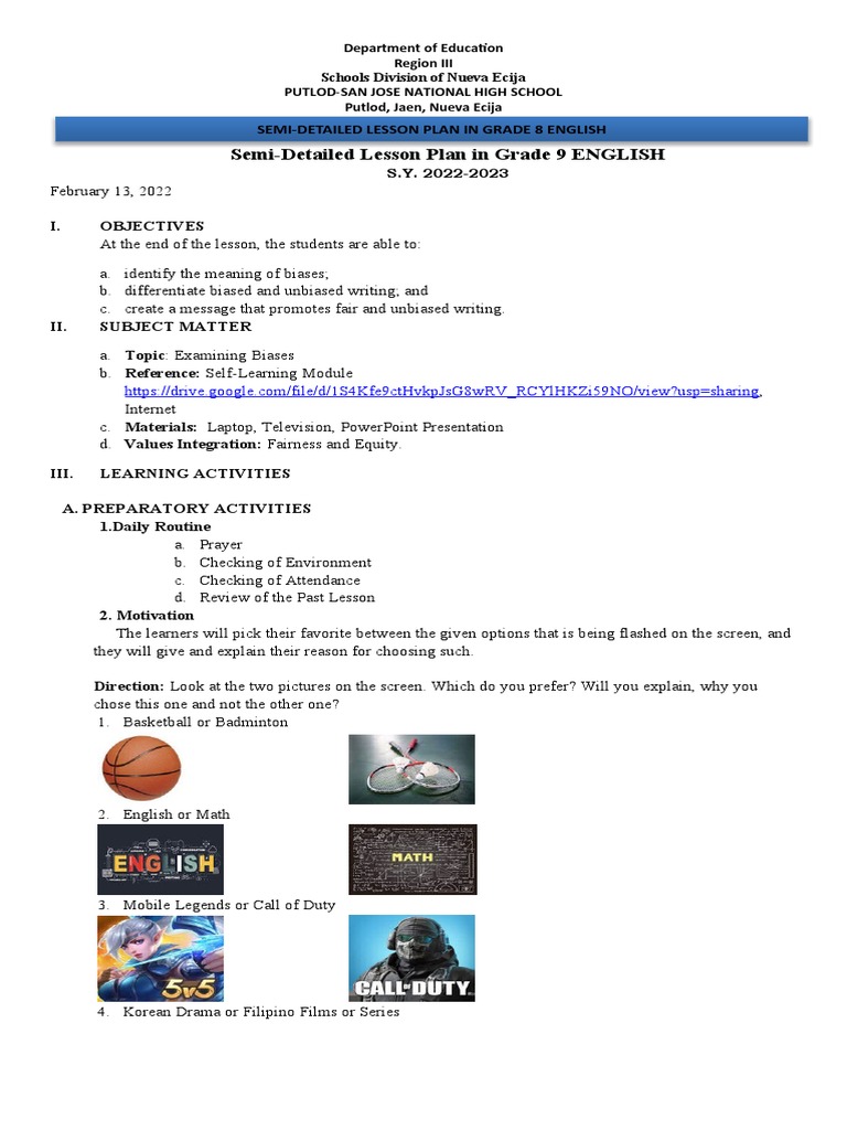 Day 1 (Week 1 LP) - Examining Biases | PDF | Bias | Infographics