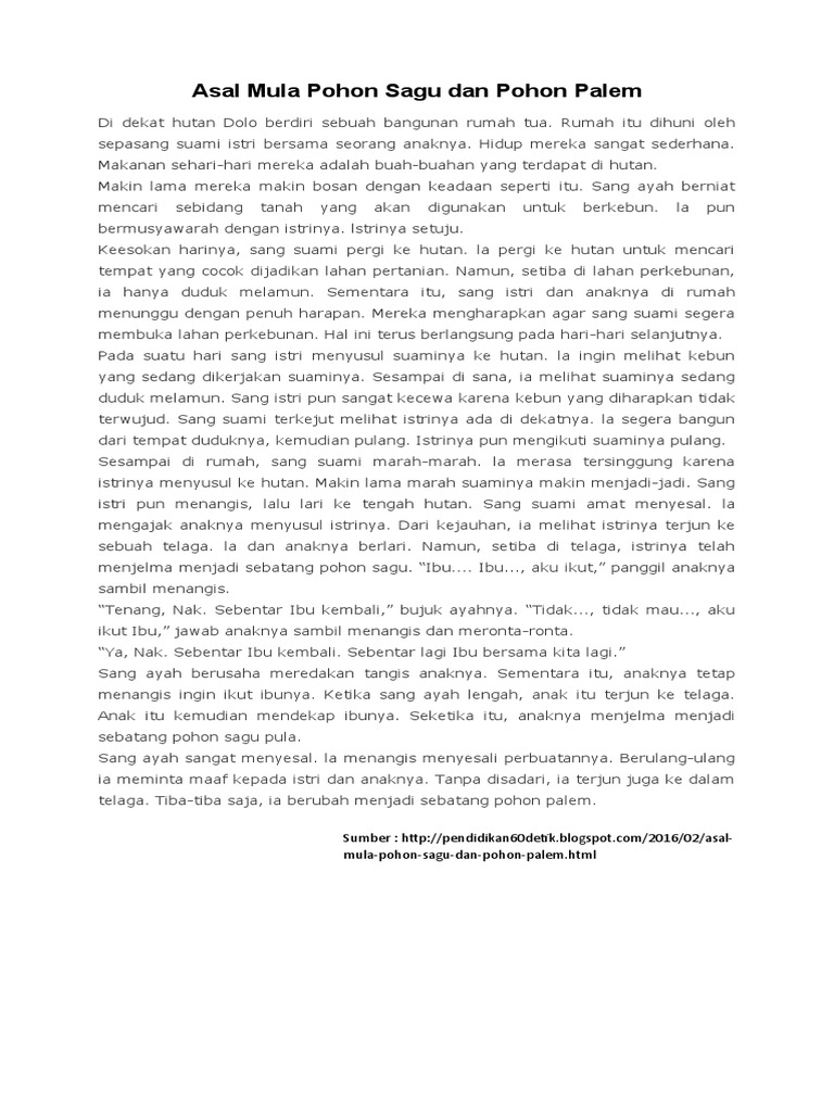 Asal Usul Pohon Sagu dan Pohon Palem | PDF