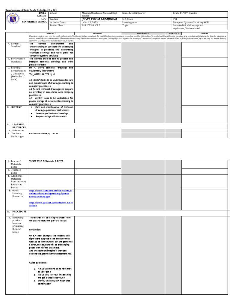 LP For Store Technical Drawings and Instruments | PDF | Learning ...