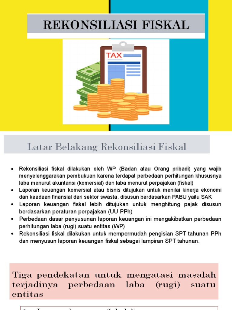 Rekonsiliasi Fiskal | PDF