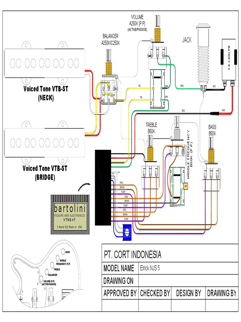 Elrick NJS 5 Bass Wiring Diagram | PDF | Sound Technology | Celtic ...