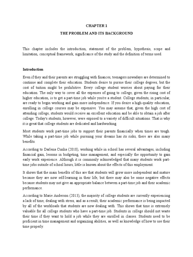 Preliminary Chapter 1 | Download Free PDF | Employment | Internship