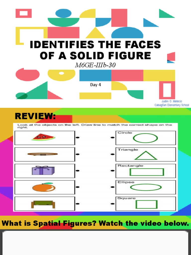 Identifies The Faces of A Solid Figure | PDF
