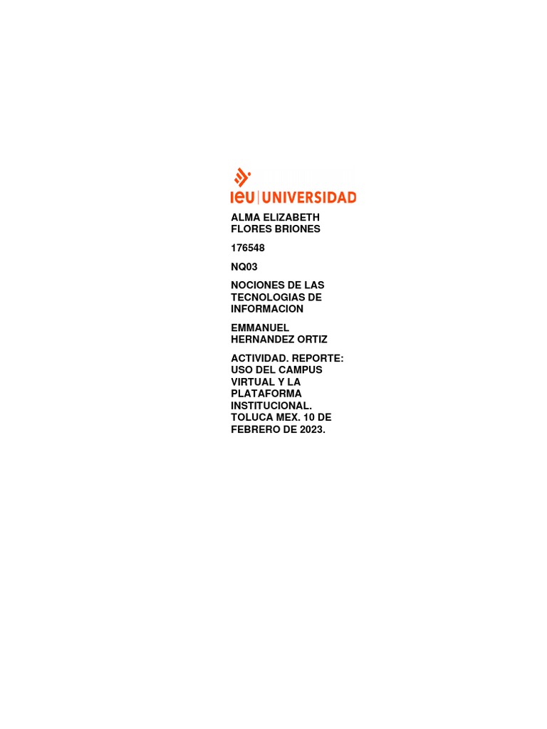 ieu actividad 1 | PDF