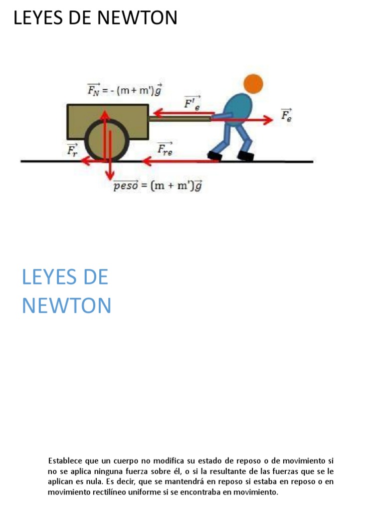 1 y 2° LEYES DE NEWTON | PDF | Fricción | Fuerza