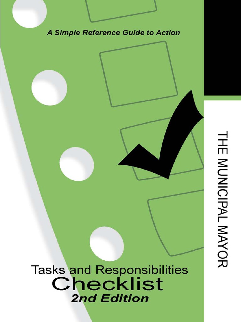Tasks And Responsibilities Municipal Mayor Pdf Non Governmental