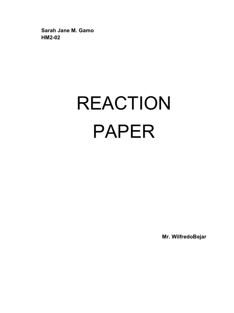 Baking Tour Reaction Paper | PDF | Cooking, Food & Wine | Technology ...