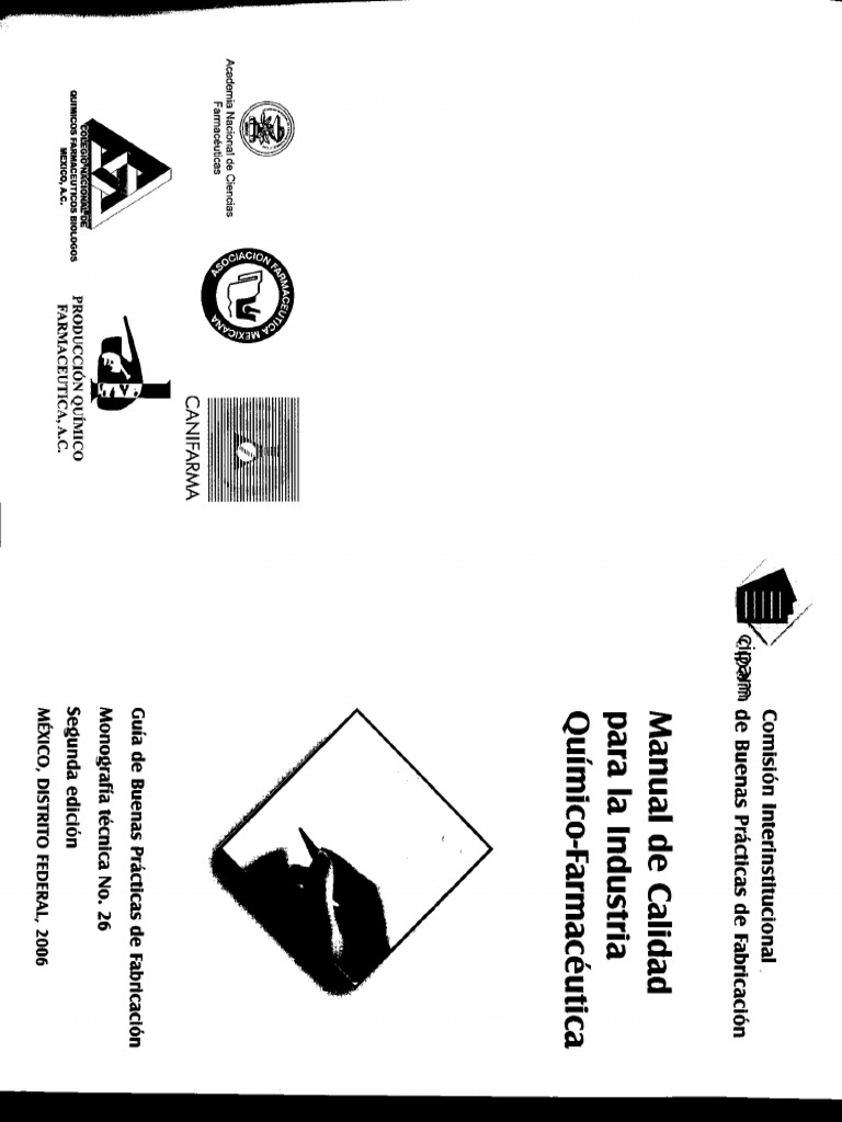 CIPAM manual de calidad para la industria quimico farmaceutica | PDF