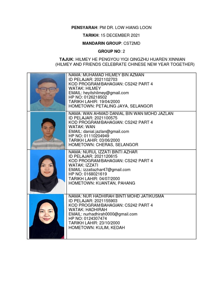 Roleplay Mandarin Script Group 2 PDF | PDF | China | World Politics