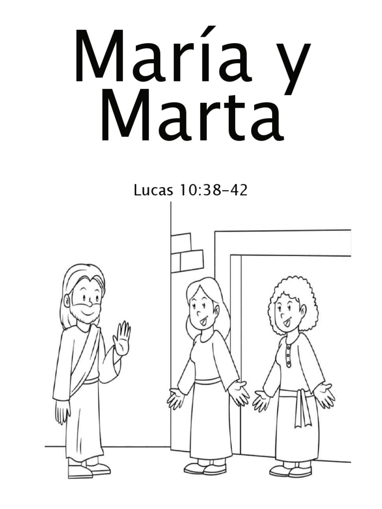 Actividades de Marta y María para Niños | PDF