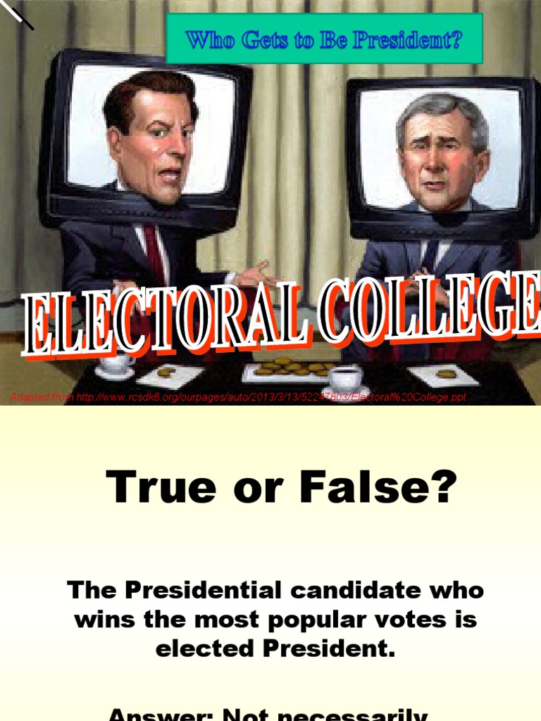 Electoral College 2 | PDF | American Government | Presidents Of The ...