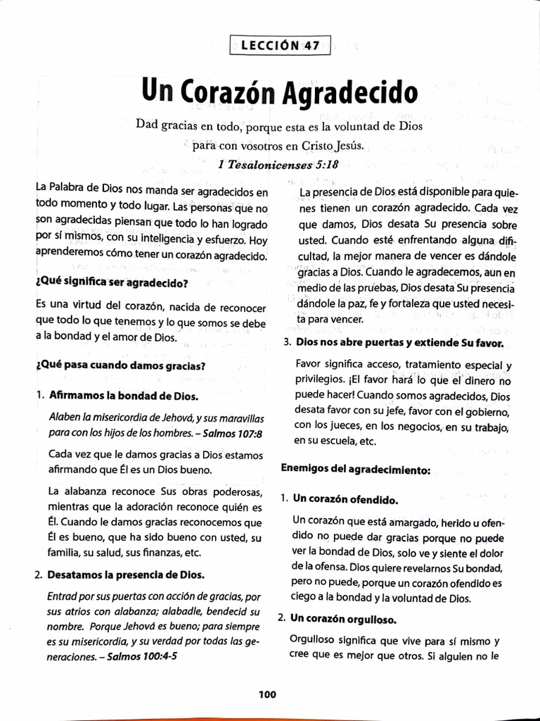 Un Corazón Agradecido ante Dios | PDF | Dios