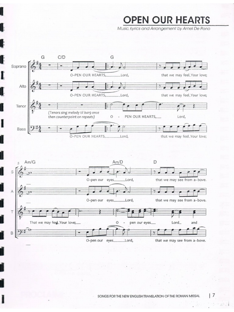 Open Our Hearts | PDF