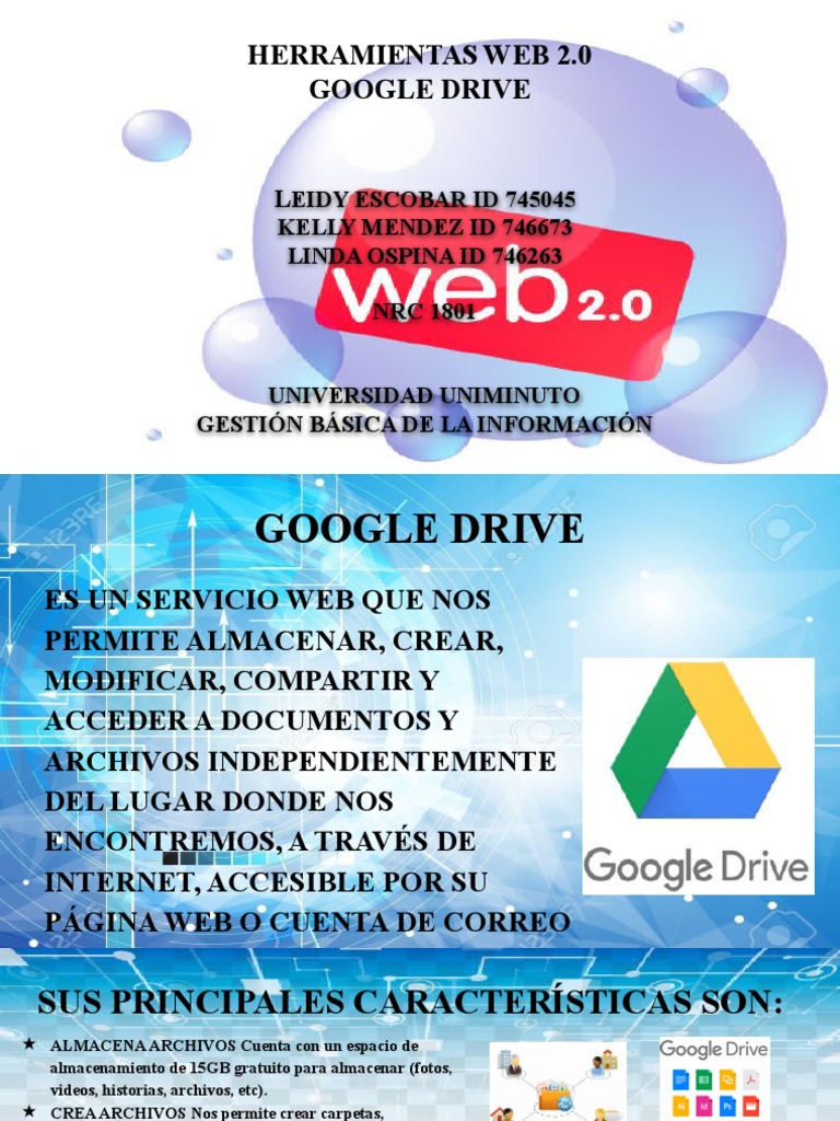 Presentación Google Drive | PDF | Archivo de computadora | Gmail