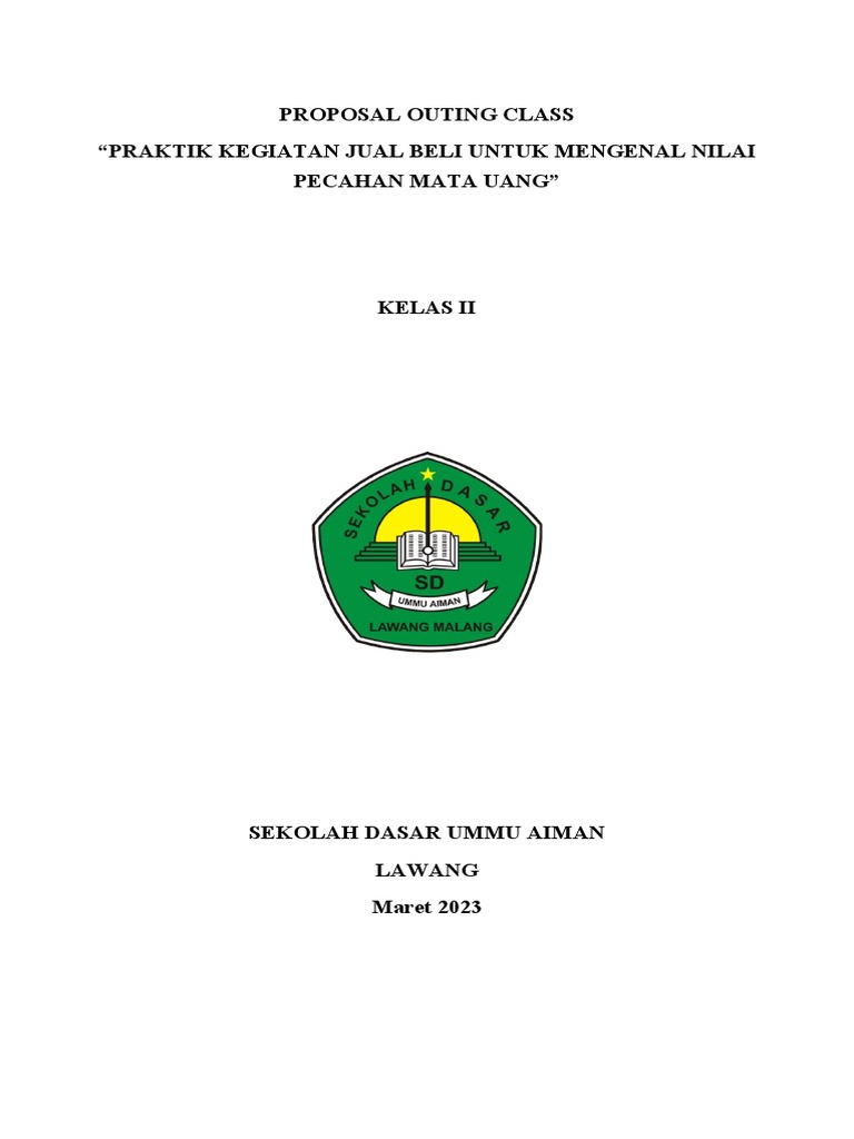 Proposal Outing Class II-1 | PDF