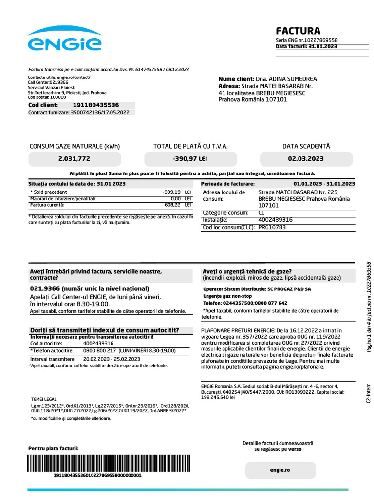 ENGIE INVOICE PORTAL Technical Specifications & Analysis