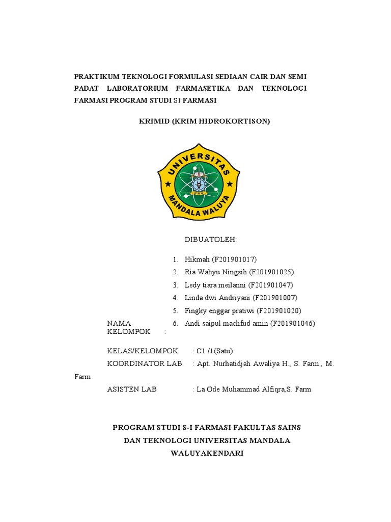 Formula Krim Hidrokortison | PDF