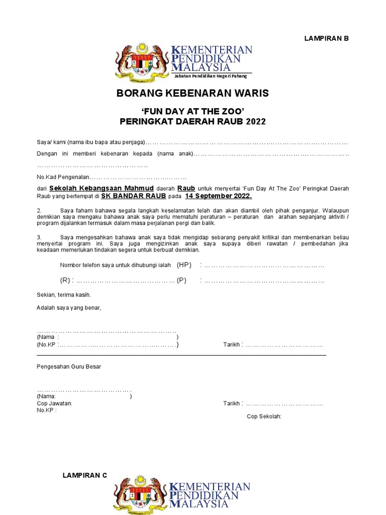 Borang Kebenaran | PDF