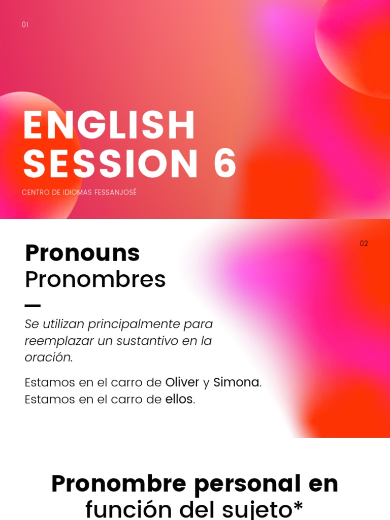 English Session 6 PDF | PDF | Verbo | Asunto (gramática)