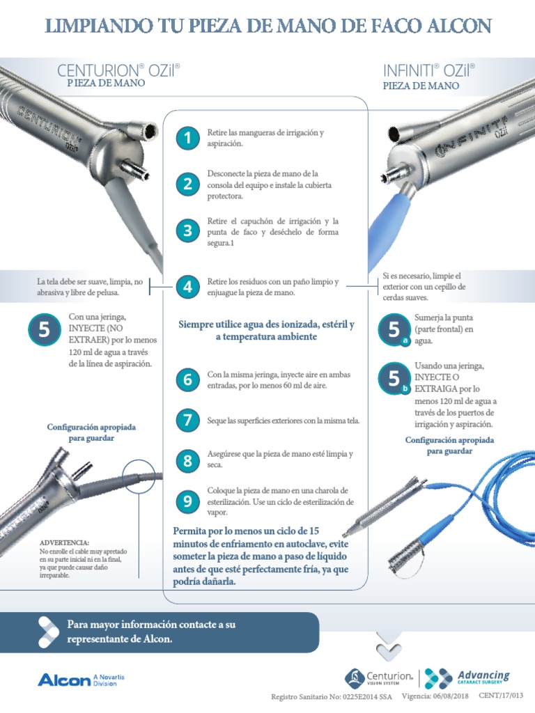 MATERIAL FINAL Phaco Handpiece Cleaning Guide | PDF