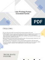 OWAS (Ovako Working Posture Assessment System) : General Description ...