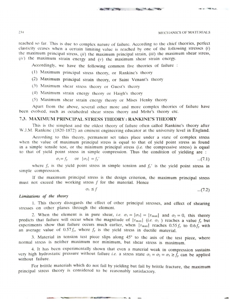 Failure Theories PDF | PDF