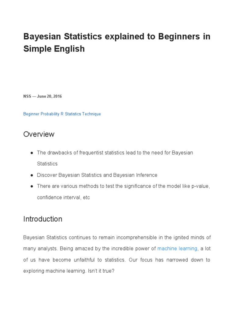 Bayesian Model - Statistics | PDF | Statistics | Bayesian Inference