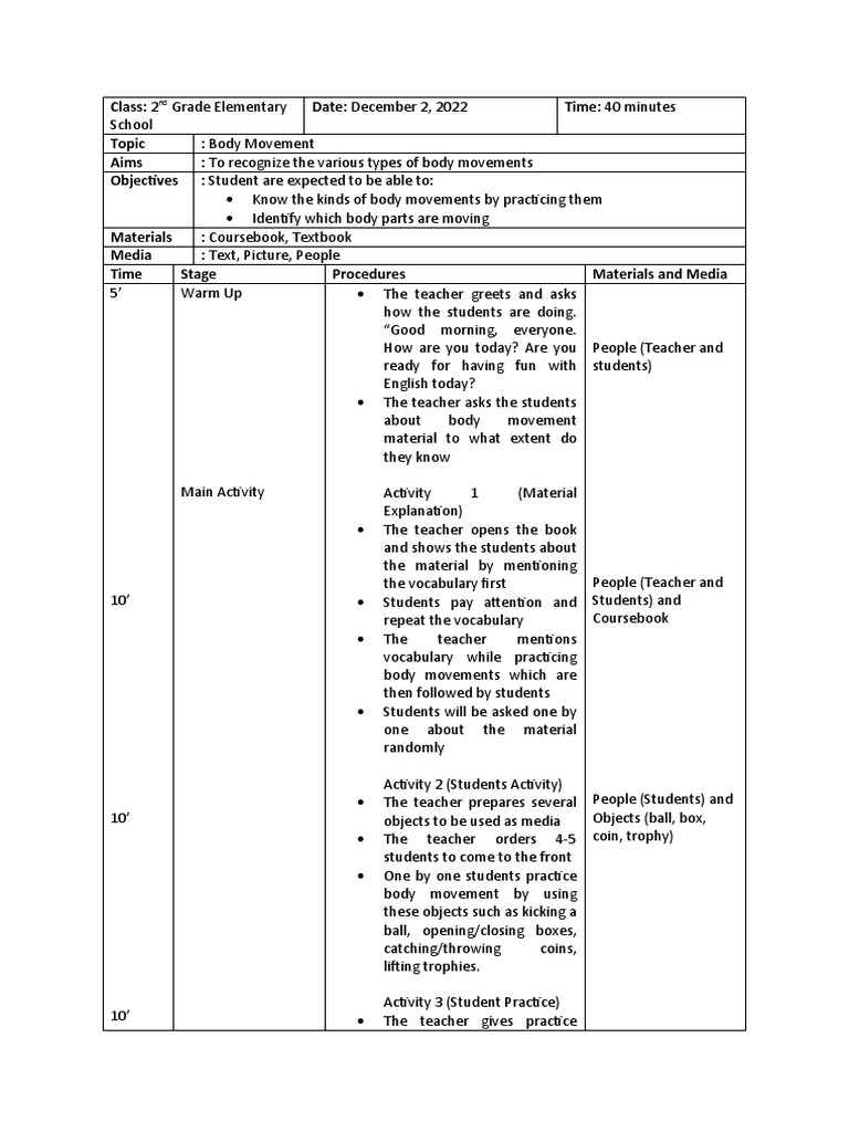 Neyla Shakira - 3A - Lesson Plan | PDF | Teachers | Textbook