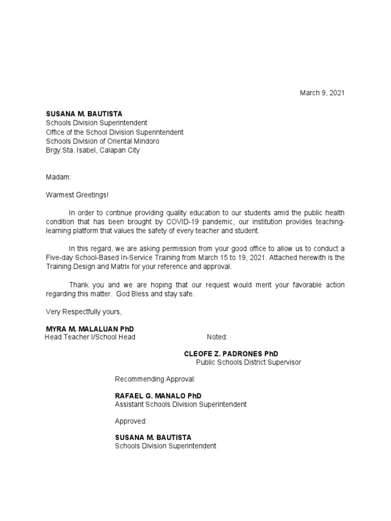 Letter of Request For Guest Speaker | PDF | Learning | Cognition