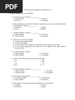 Math 10 4th Quarter Examination | PDF