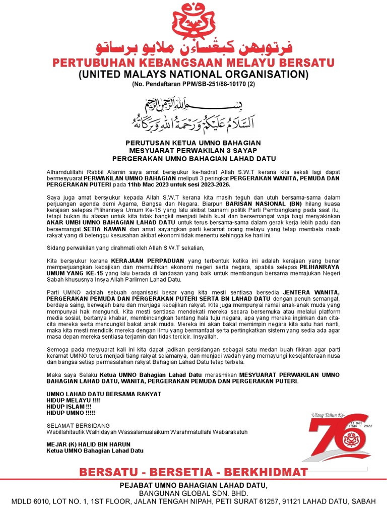 PERUTUSAN UMNO | PDF