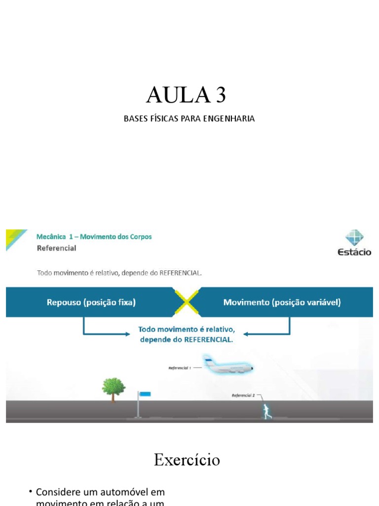 Aula 3 | PDF | Velocidade | Velocidade