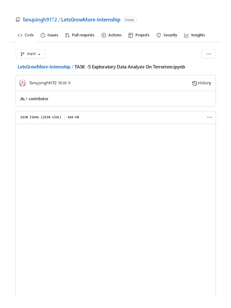 LetsGrowMore-Internship - TASK - 5 Exploratory Data Analysis On Terrorism - Ipynb at Main ...