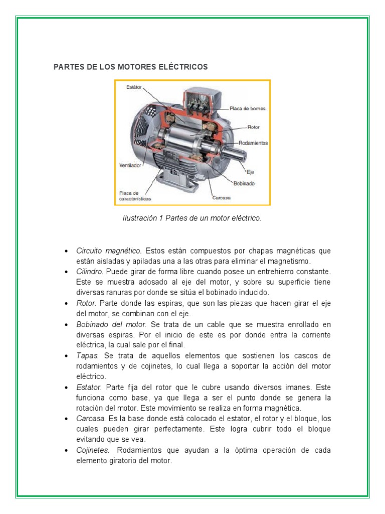 motores electricos | PDF | Motor eléctrico | Inductor