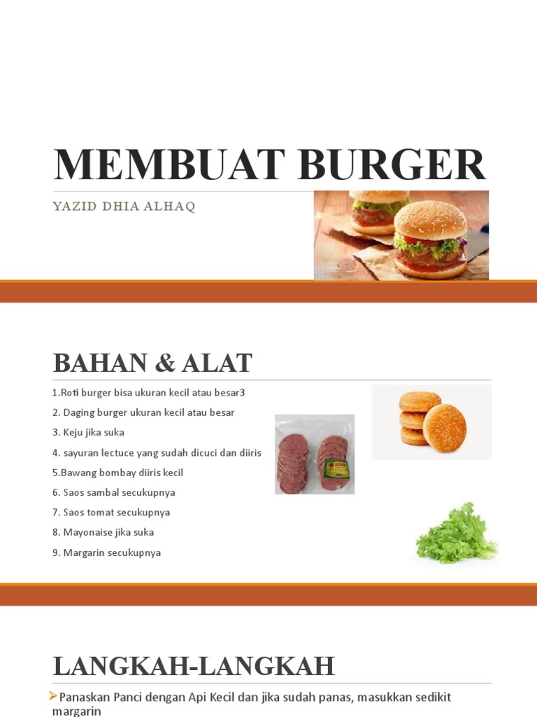 MEMBUAT BURGER Tugas LSP | PDF