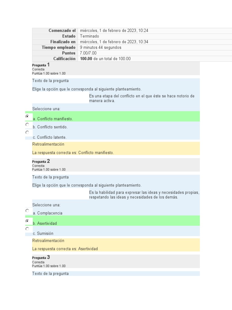 Examen Comunicación en La Organización Segundo Intento | PDF | Cognición | Ciencia cognitiva