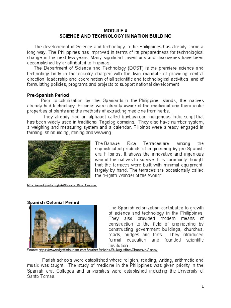 Philippine Sci-Tech Evolution | PDF | Science | Philippines