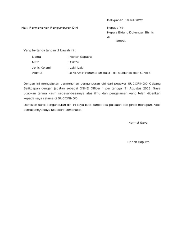 20190418111934-format-surat-pengunduran-diri | PDF
