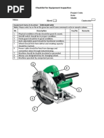 Plate Compactor Inspection Checklist | PDF | Technology & Engineering