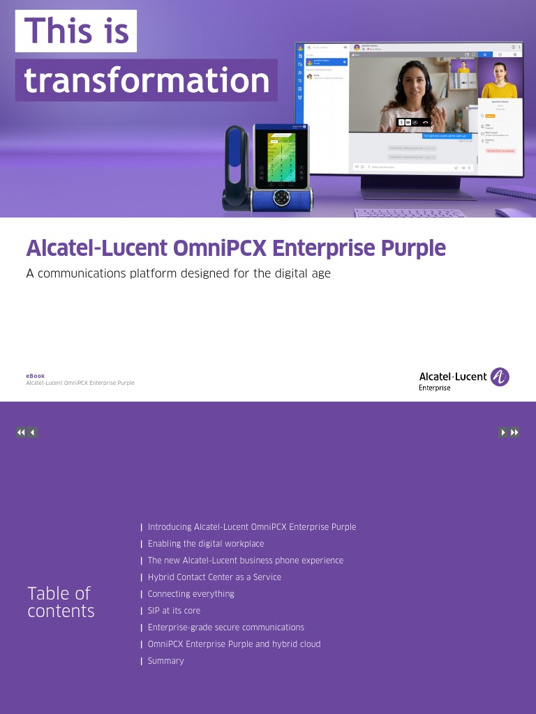 Ale Omnipcx Enterprise Purple Ebook en PDF | PDF | Cloud Computing | Session Initiation Protocol